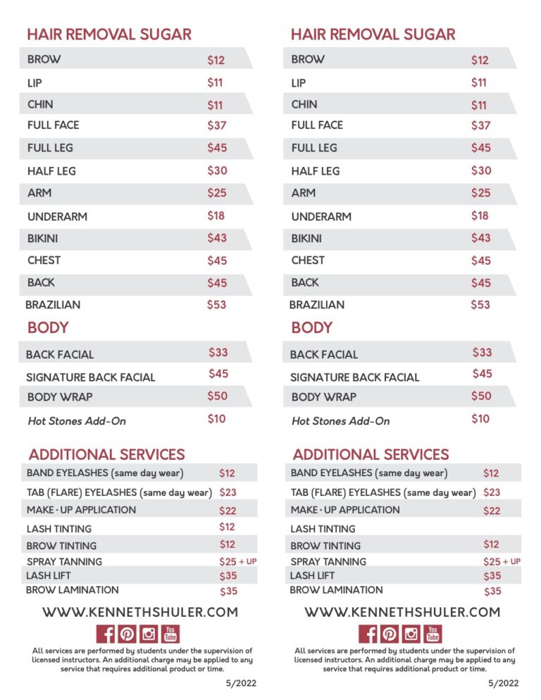 Kenneth Shuler School of Cosmetology, Esthetics & Beauty